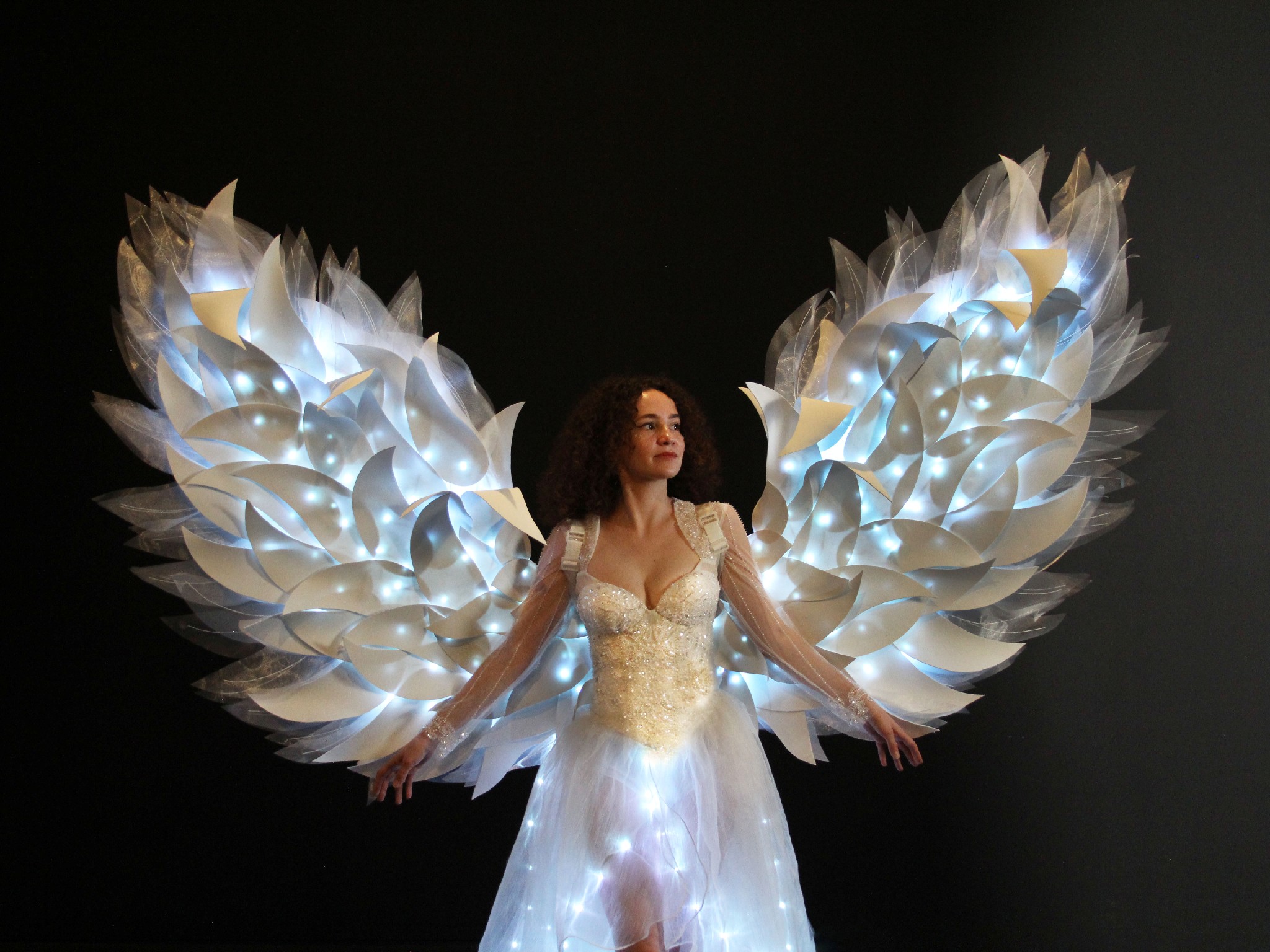 Light-up Angel Dress with Wings - by ETERESHOP
