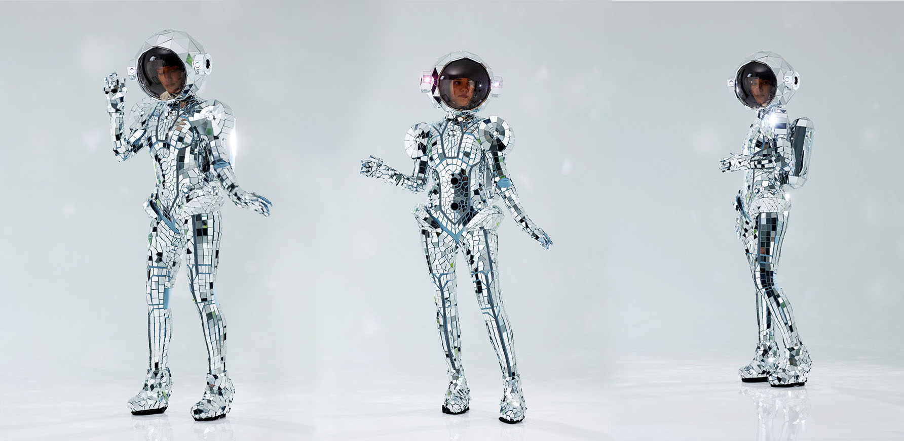 How We Made a Mirror Space Girl Costume - by ETERESHOP