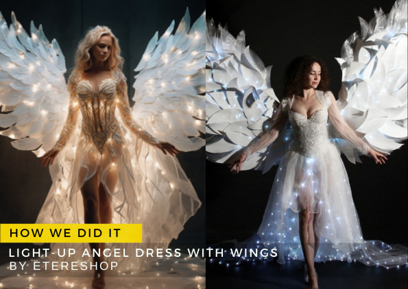 Light-up Angel Dress with Wings - by ETERESHOP