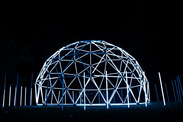 LED Tube GeoDome Installation by ETERESHOP
