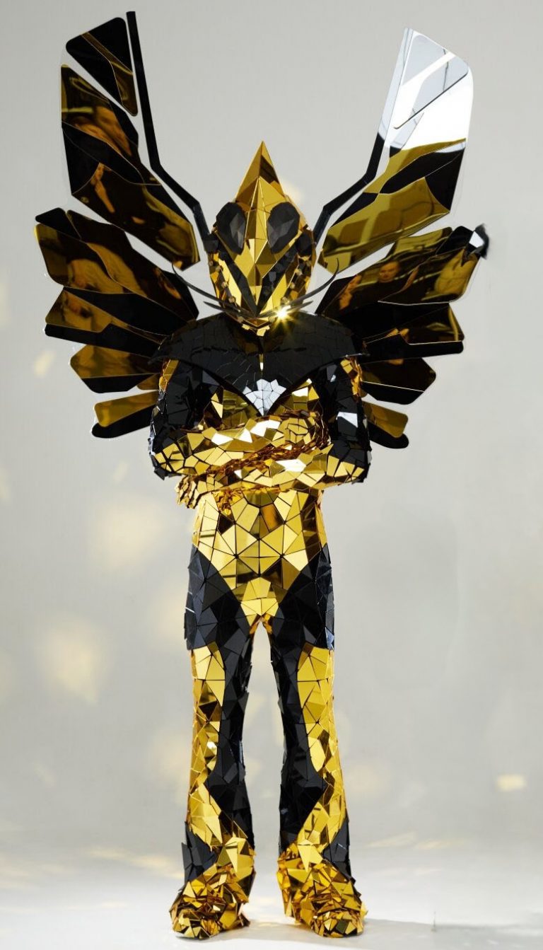 Gold and Black Mirror Dragonfly Costume - by ETERESHOP